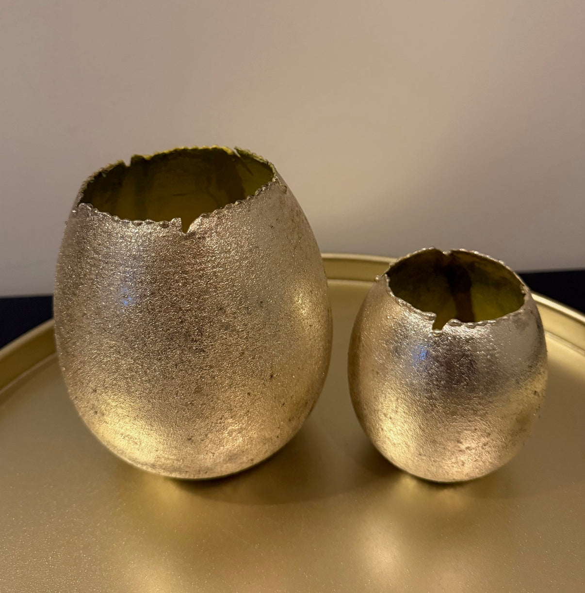 Theelichthouder Ei Cottongold Goud | Colmore – Krokomingo